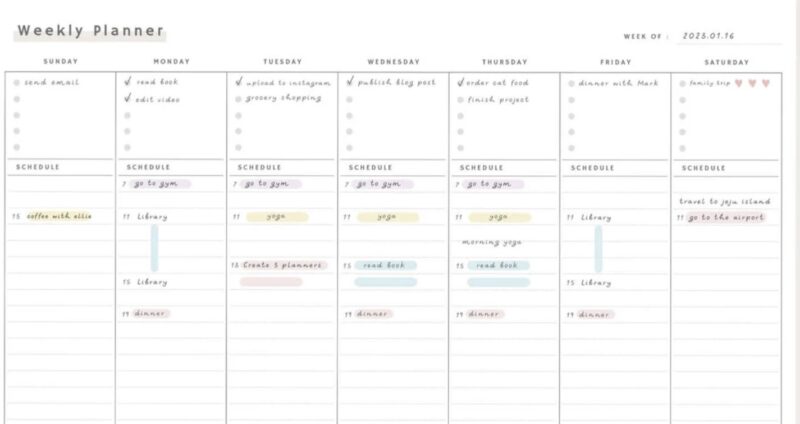 Plan Your Week Like a Pro: The 15 Free & Best Weekly Planners ...