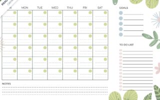 15 best & Free Monthly Planners to Get You Organized - Inspiration ...