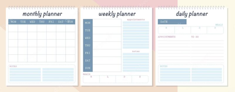 15 best & Free Monthly Planners to Get You Organized - Inspiration ...