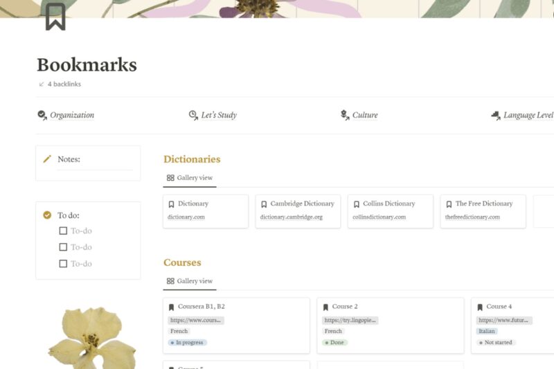 10 Notion Language Learning & Vocabulary Templates - Inspiration ...