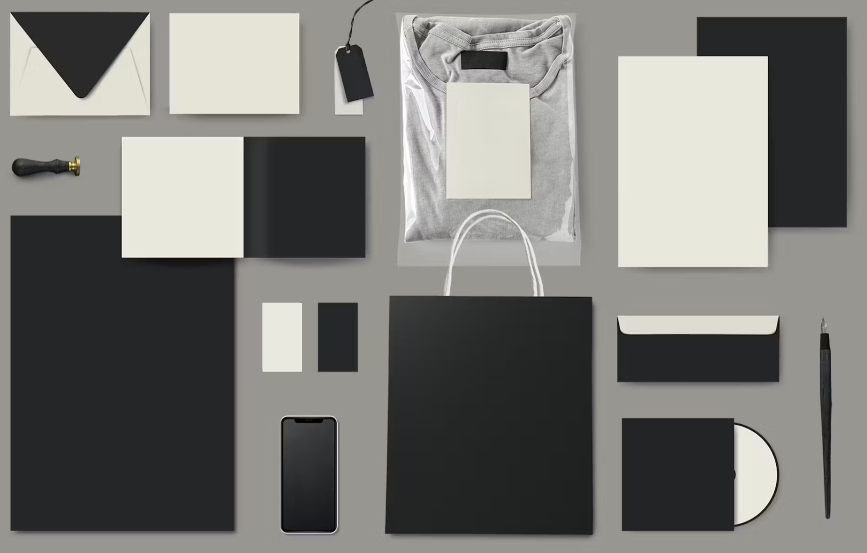 10+ Black Mockup for Business - Inspiration & Productivity for Everyone