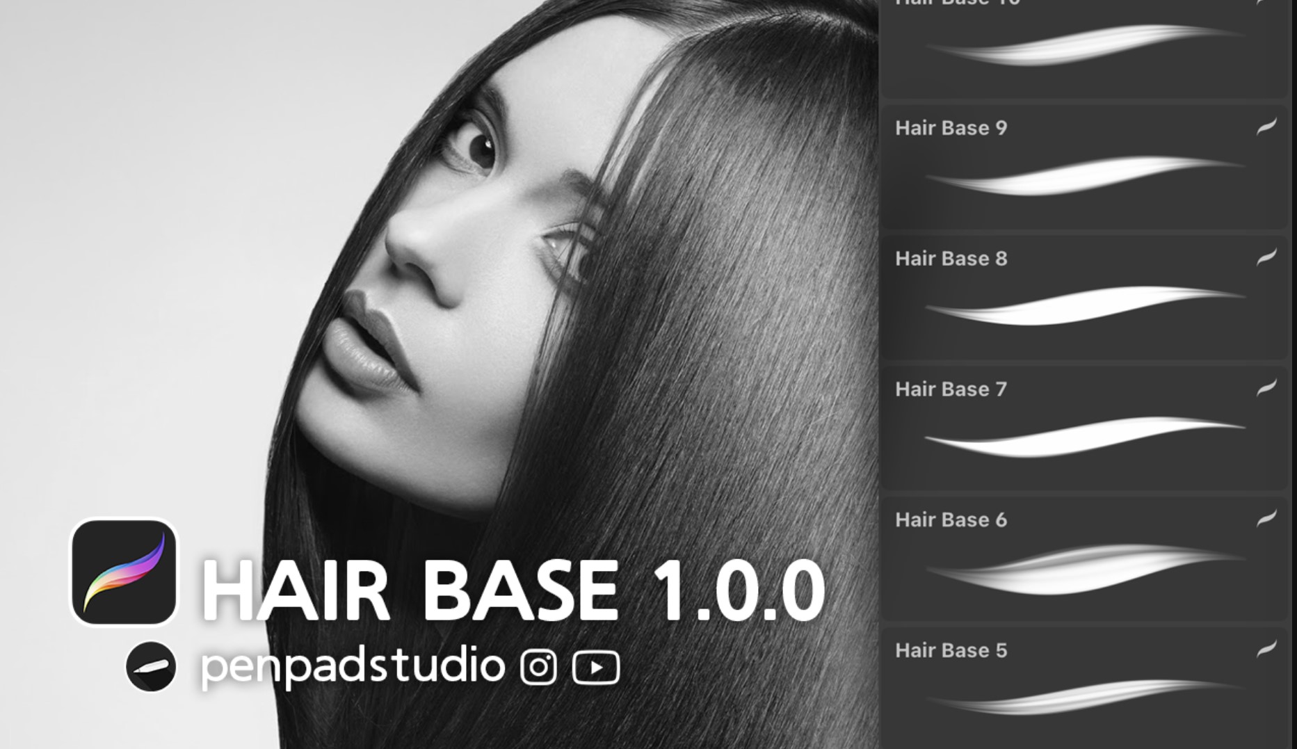 Free & Best 20+ Procreate Hair Brushes for Stunning Results ...