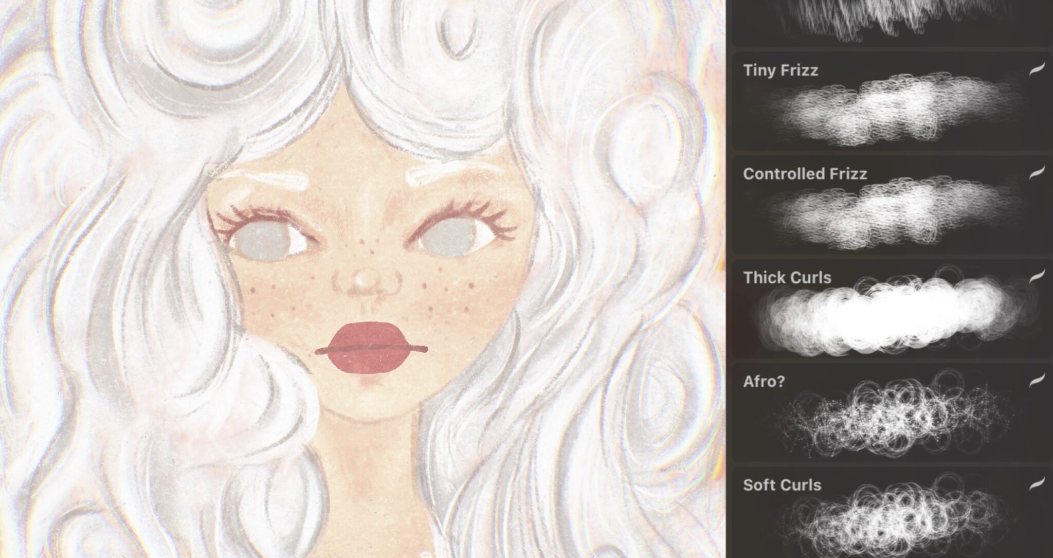 Free & Best 20+ Procreate Hair Brushes for Stunning Results ...