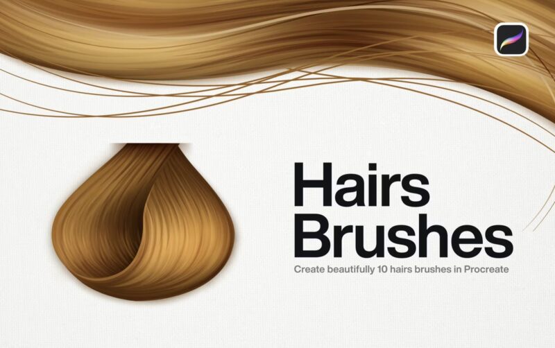 Free & Best 20+ Procreate Hair Brushes for Stunning Results ...