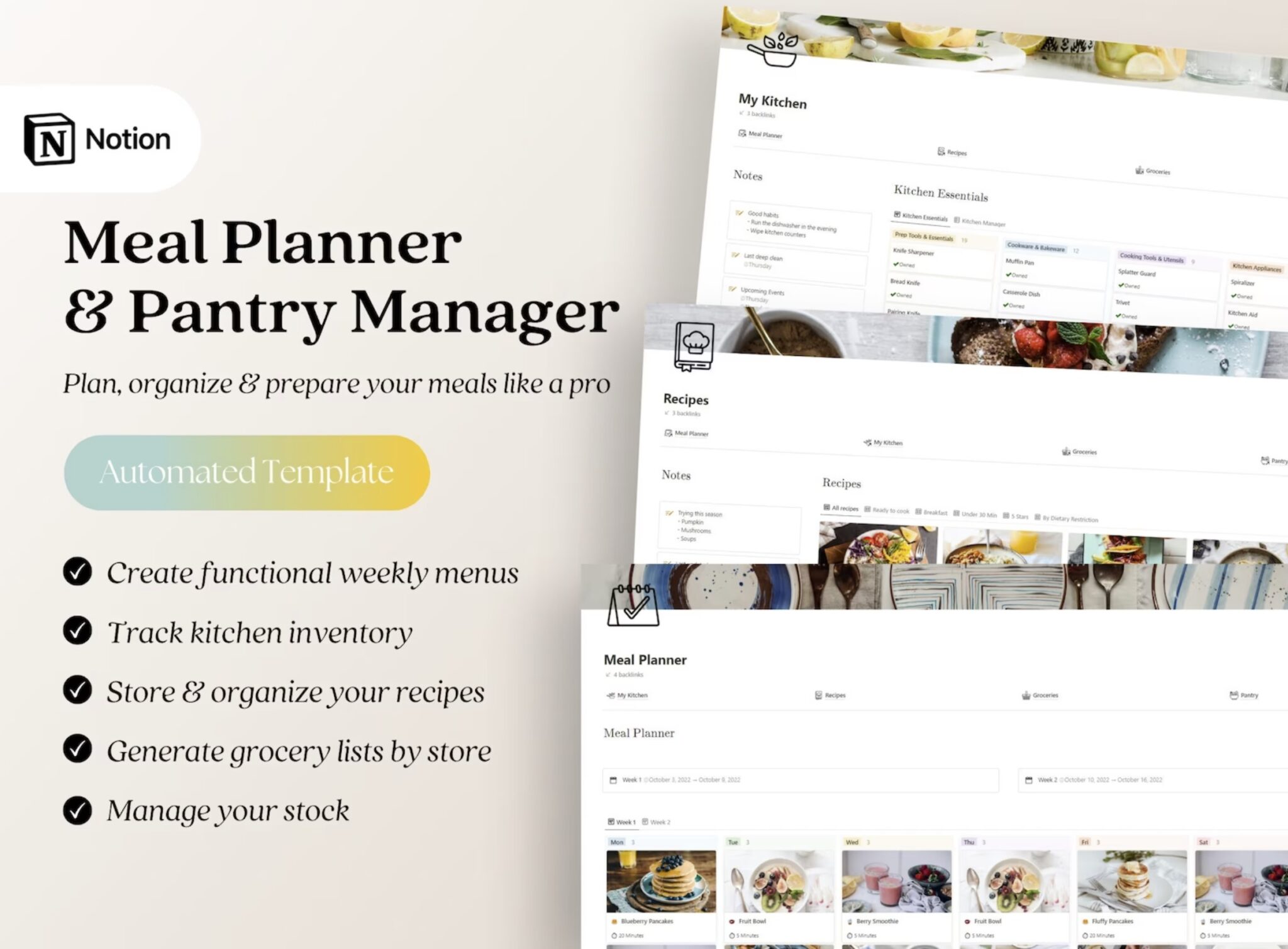 10 Cooking & Recipes Notion Templates - Inspiration & Productivity for ...