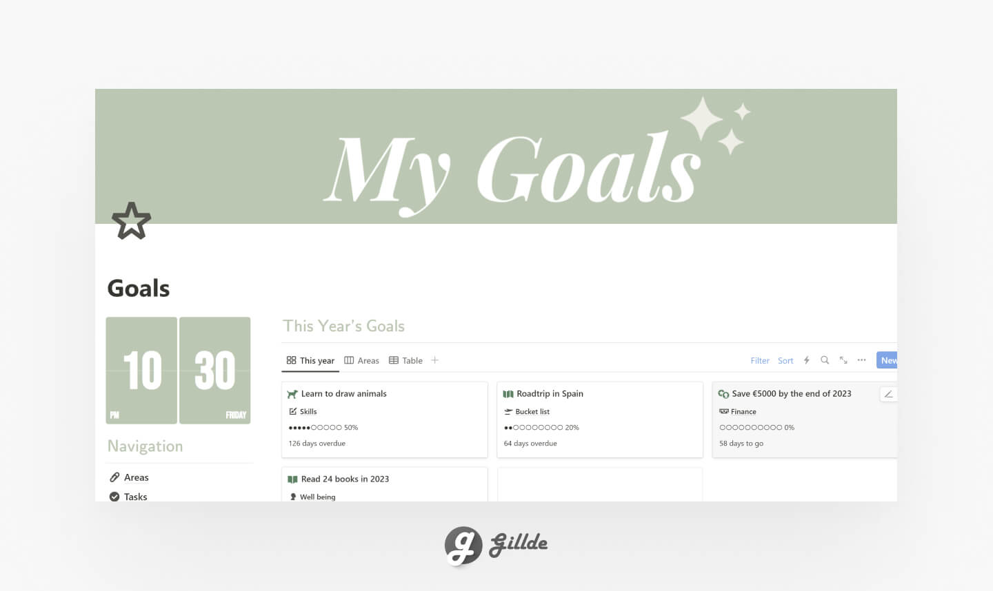 10 Notion Goal Tracking Templates (Free & Paid) - Inspiration ...